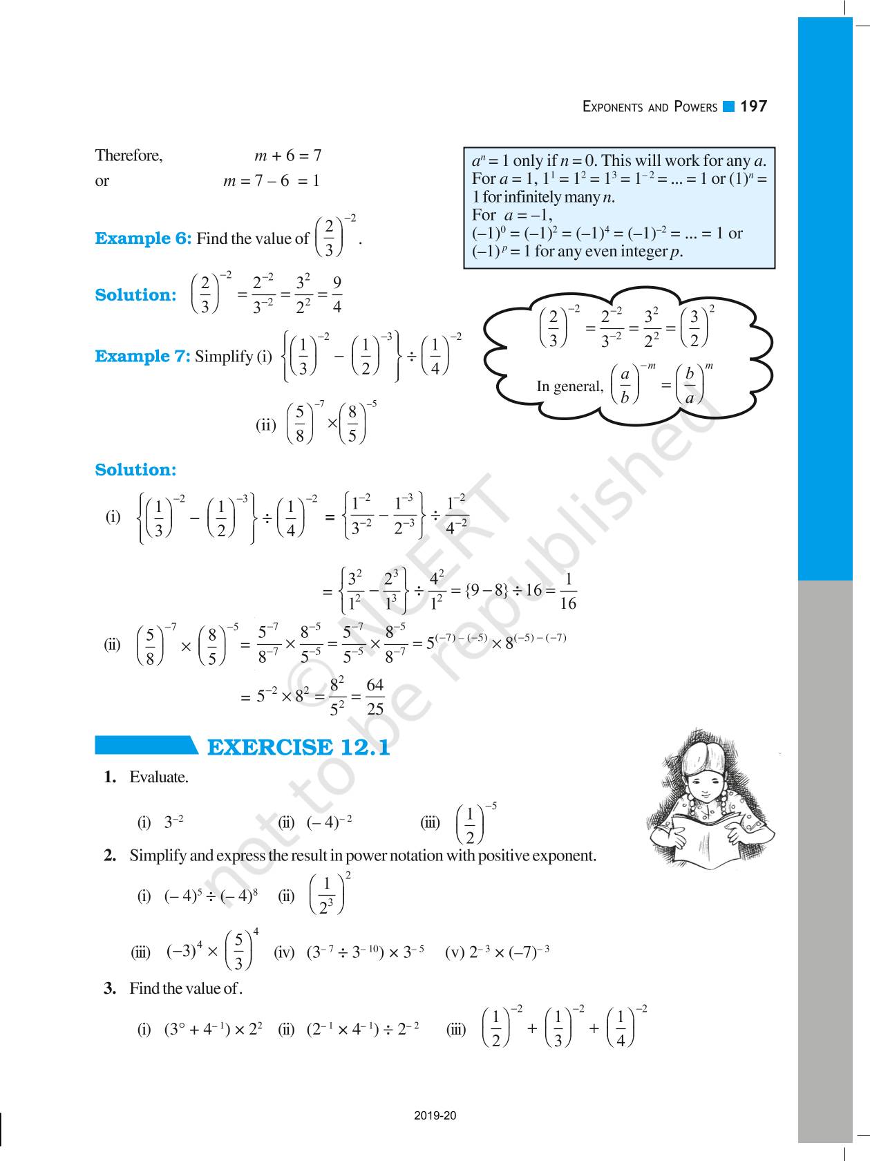 Exponents And Powers - NCERT Book of Class 8 Mathematics